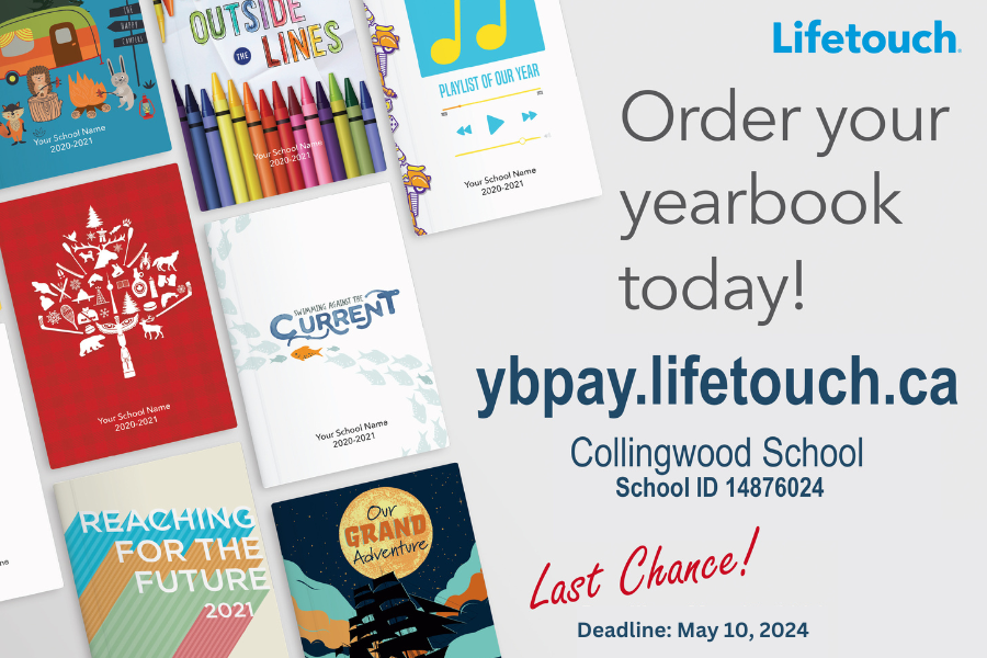 Lifetouch Yearbook Orders 2023 - 2024 - Collingwood School